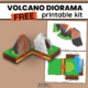 Volcano Diorama Kit: How to Use for Science Fun (Free)