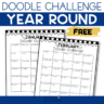 Printable Doodle Challenge to Enjoy a Year of Drawing Fun (Free)