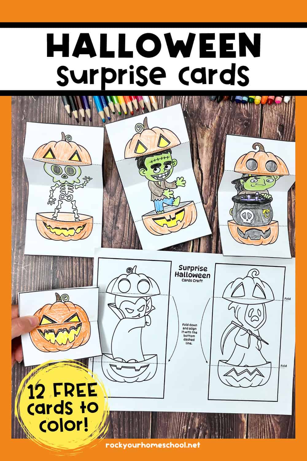 12 Free Printable Halloween Cards with Fun Hidden Surprises - Rock Your ...
