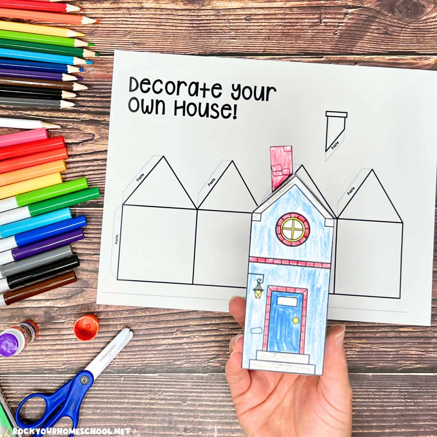 Paper House Templates: How to Make These 3D Crafts (Free) - Rock Your ...