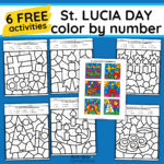 St. Lucia Color By Number Printable Pages (6 Free)