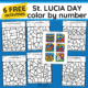 St. Lucia Color By Number Printable Pages (6 Free)
