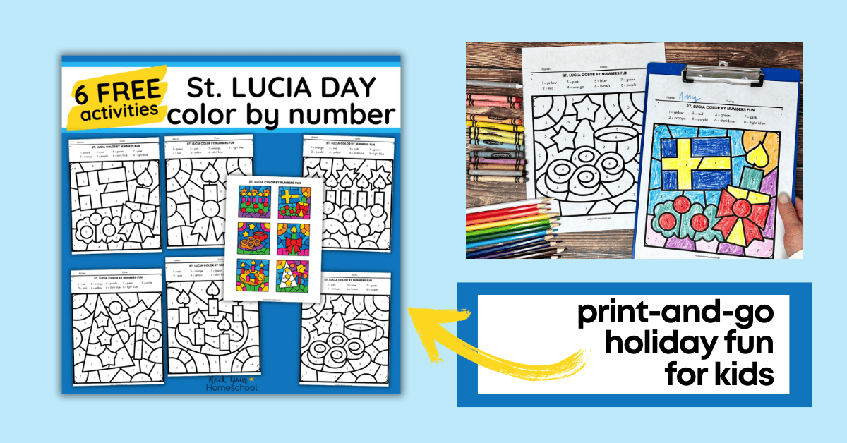 St. Lucia Color By Number Printable Pages (6 Free)