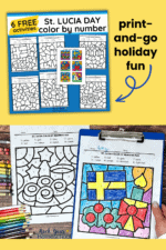St. Lucia Color By Number Printable Pages (6 Free)