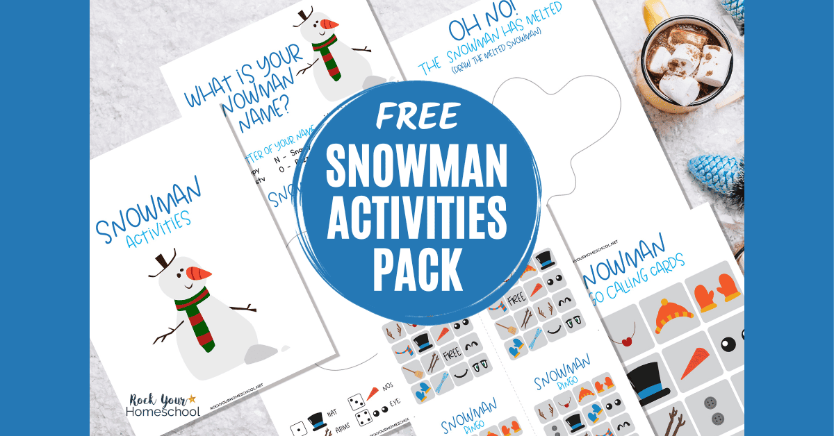Snowman Activities for Kids: 5 Free Snowman Printables - Rock Your ...