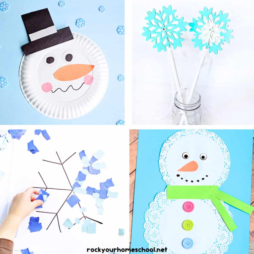 Winter Crafts for Kids to Make: 17 Easy & Fun Ideas - Rock Your Homeschool