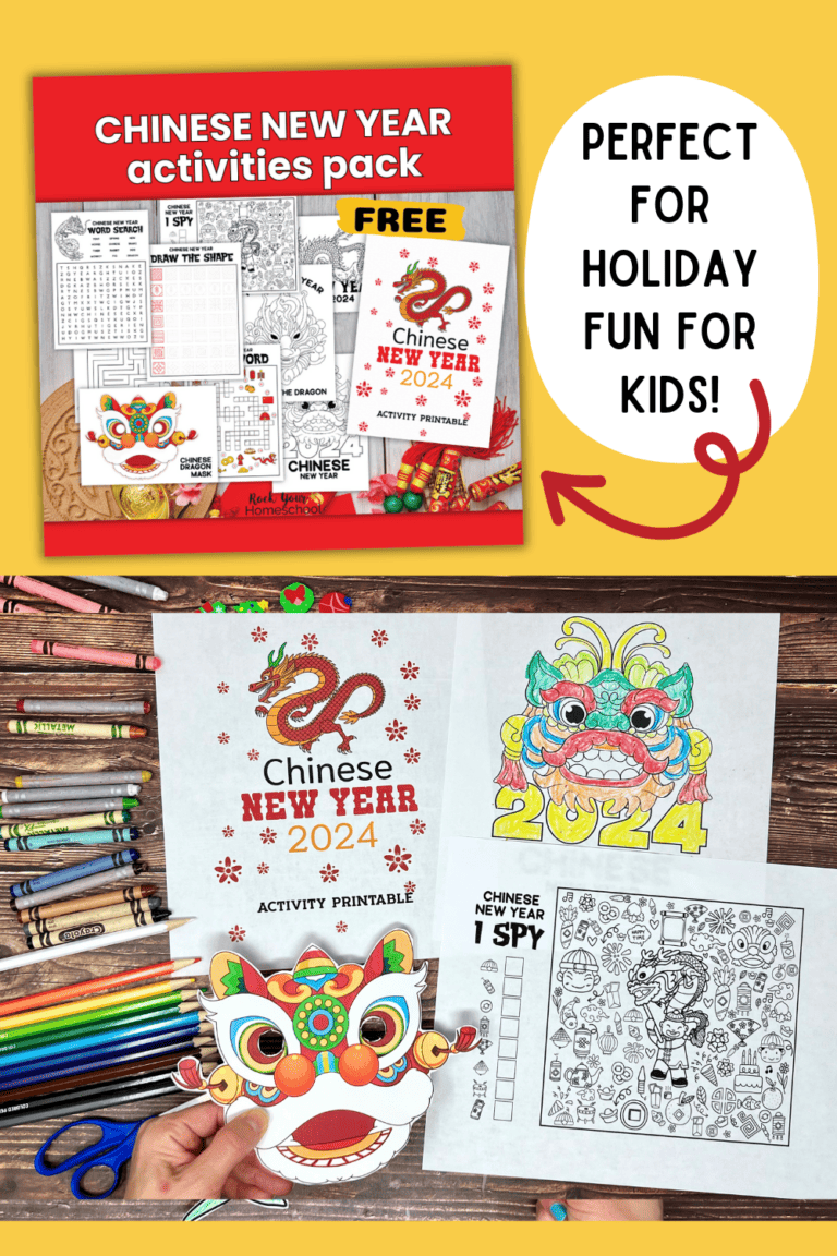Printable Chinese New Year Activities Pack for 2024 (Free)