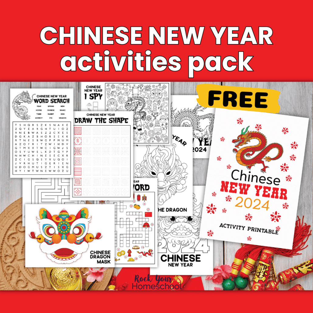 Printable Chinese New Year Activities Pack for 2024 (Free)