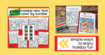 Chinese New Year Color by Number Pages for Kids (Free)