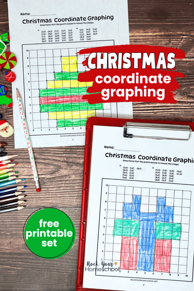 Christmas Coordinate Graphing Worksheets: Free Art + Math Fun