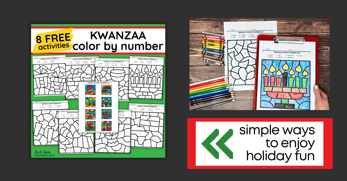 Kwanzaa Printable Activities for Color by Number Fun (Free)
