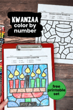 Kwanzaa Printable Activities for Color by Number Fun (Free)