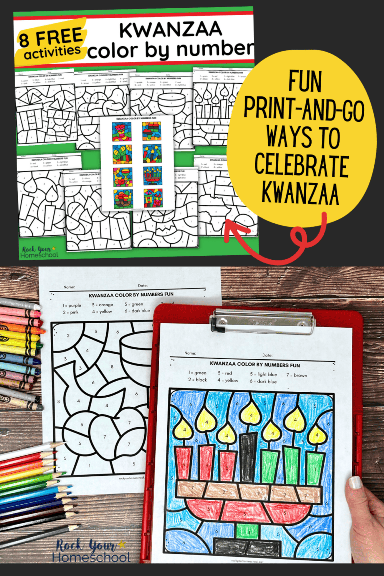 Kwanzaa Printable Activities for Color by Number Fun (Free)