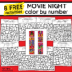 Movie Night Color by Number Activities - Rock Your Homeschool