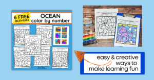 Ocean Color by Number Pages for a Sea of Fun (Free)
