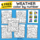 Weather Color by Number Activities - Rock Your Homeschool