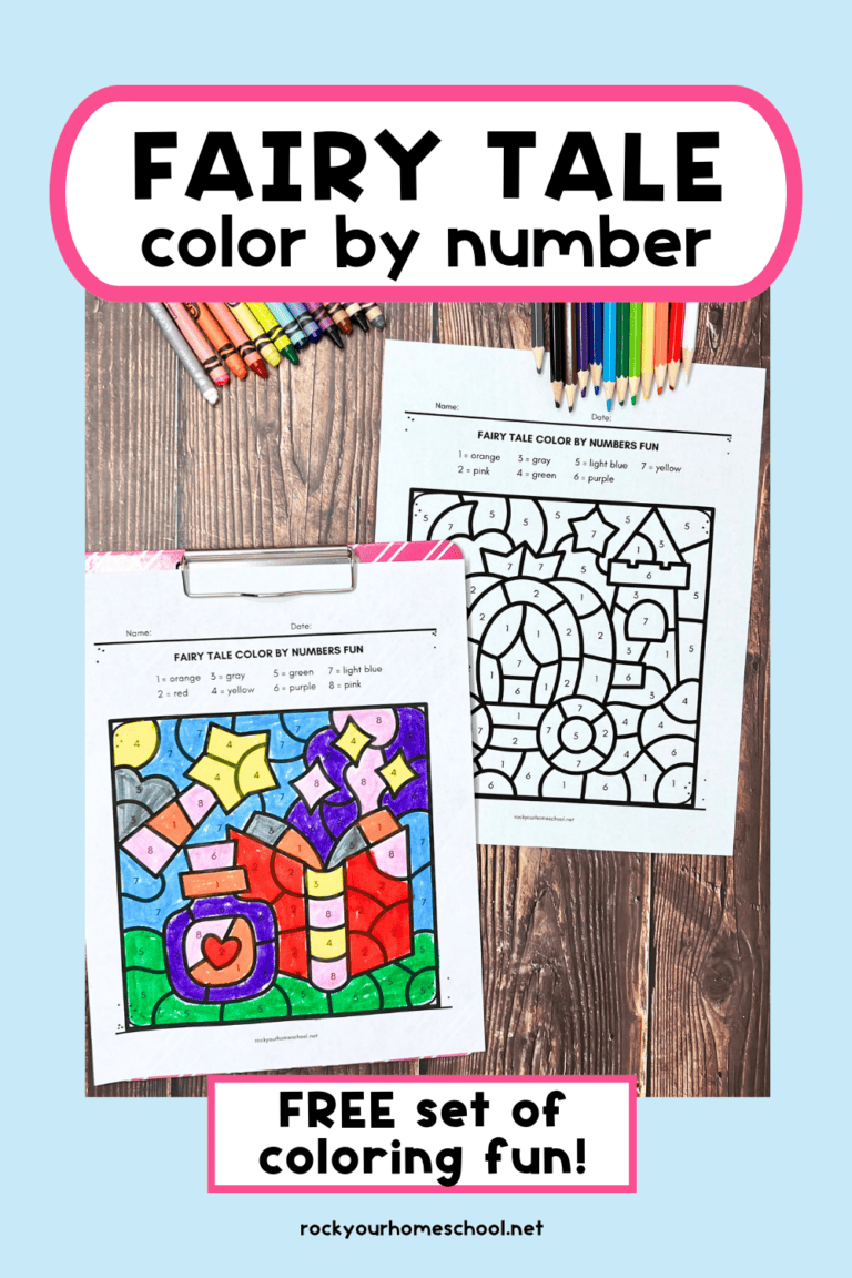 Fairy Tale Color by Number Pages for Fantastic Fun (Free)