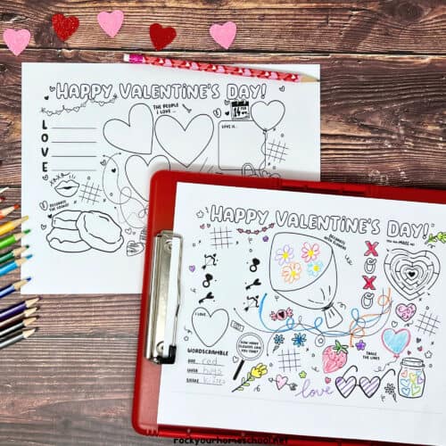 Valentine's Day Activity Sheets for Coloring Fun & More (Free) - Rock ...