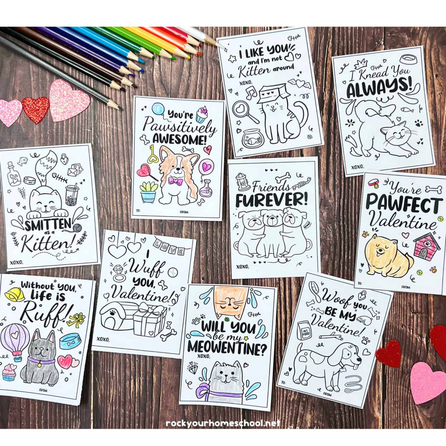 Pet Valentine's Day Cards: Cute Ways to Celebrate with Kids (Free ...