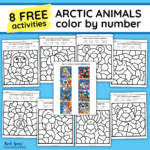 Arctic Animals Color by Number Activities - Rock Your Homeschool