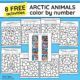 Arctic Animals Color by Number Activities - Rock Your Homeschool