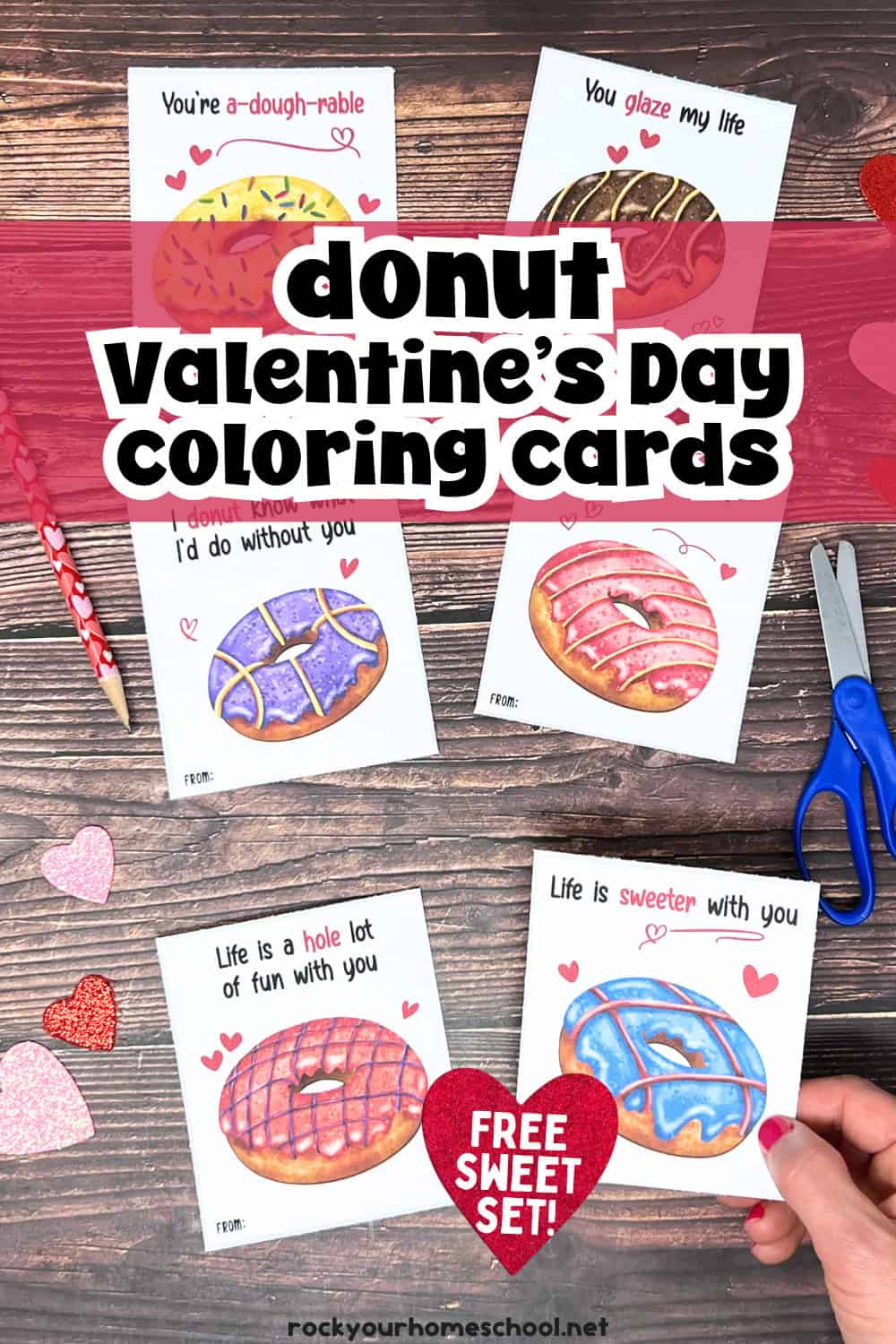 Donut Valentine's Day Cards for Sweet Ways To Celebrate (Free) - Rock ...