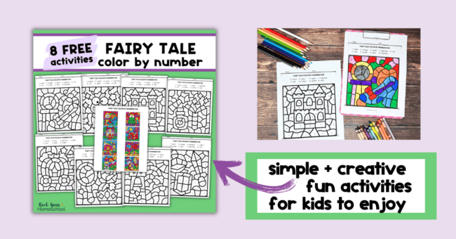 Fairy Tale Color by Number Pages for Fantastic Fun (Free)