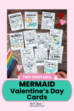 Mermaid Valentine's Day Cards For Kids (12 Free)