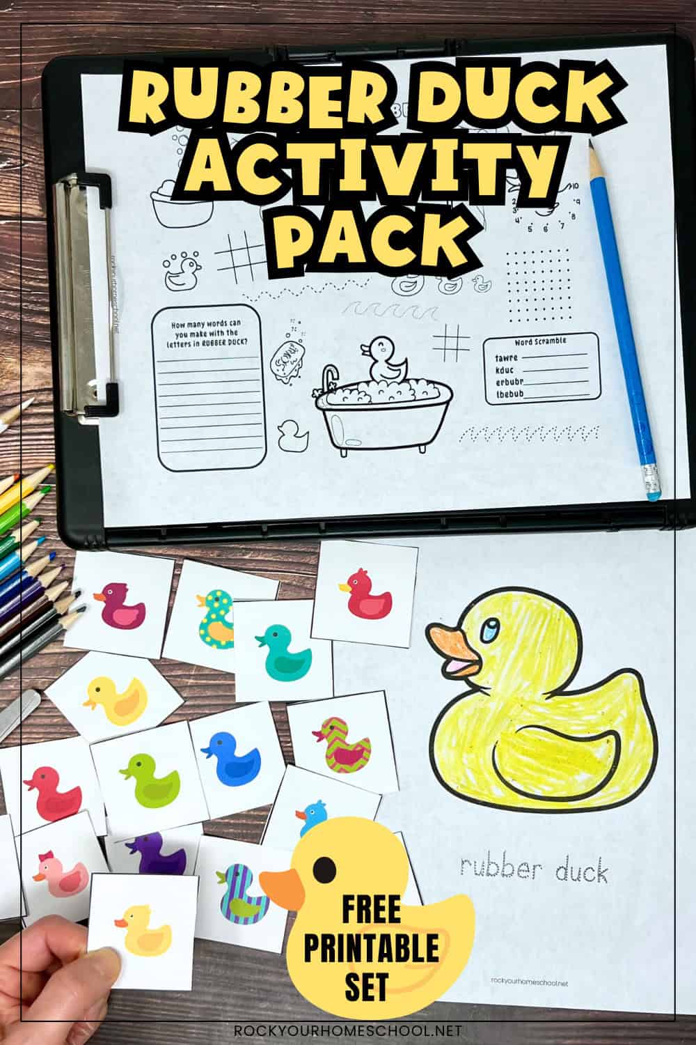 Rubber Duck Printable Activities to Make Learning Fun (Free)- Rock Your ...