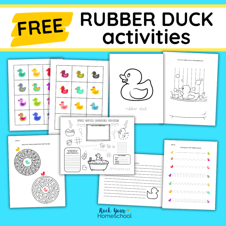 Rubber Duck Printable Activities to Make Learning Fun (Free)- Rock Your ...
