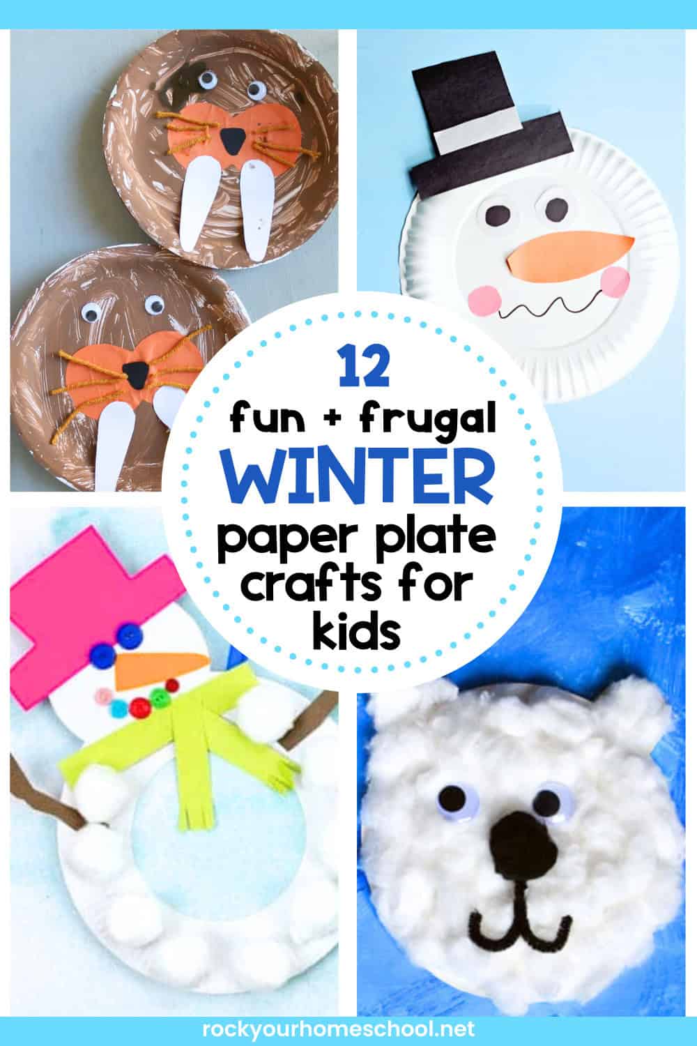 Winter Paper Plate Crafts: 12 Cute & Easy Ideas for Kids - Rock Your ...