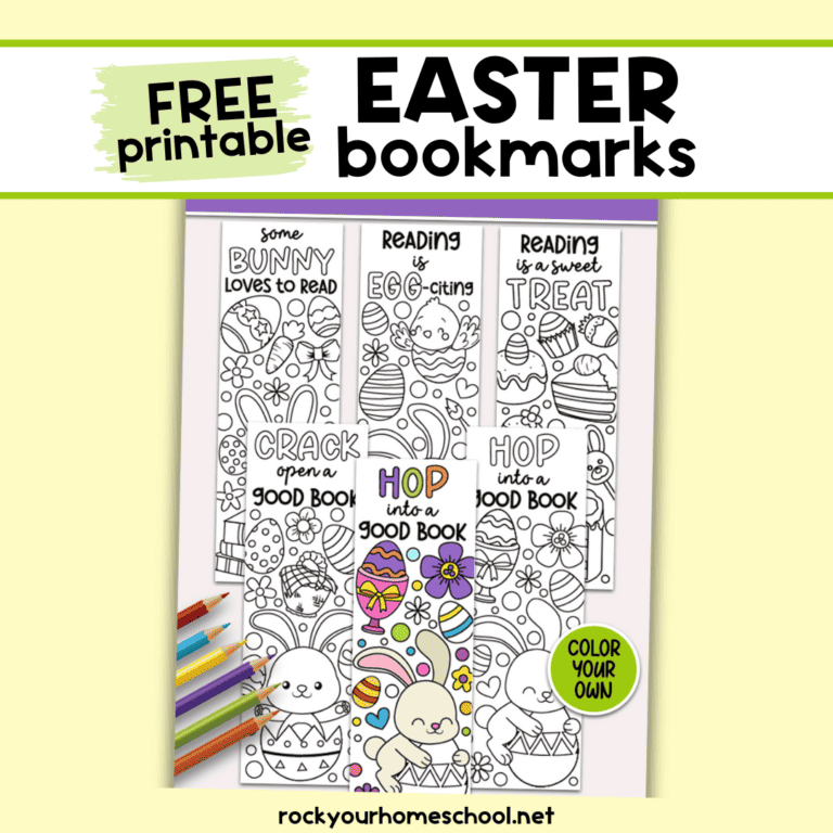 Easter Bookmarks to Color for Easy Holiday Fun (Free Set) - Rock Your ...