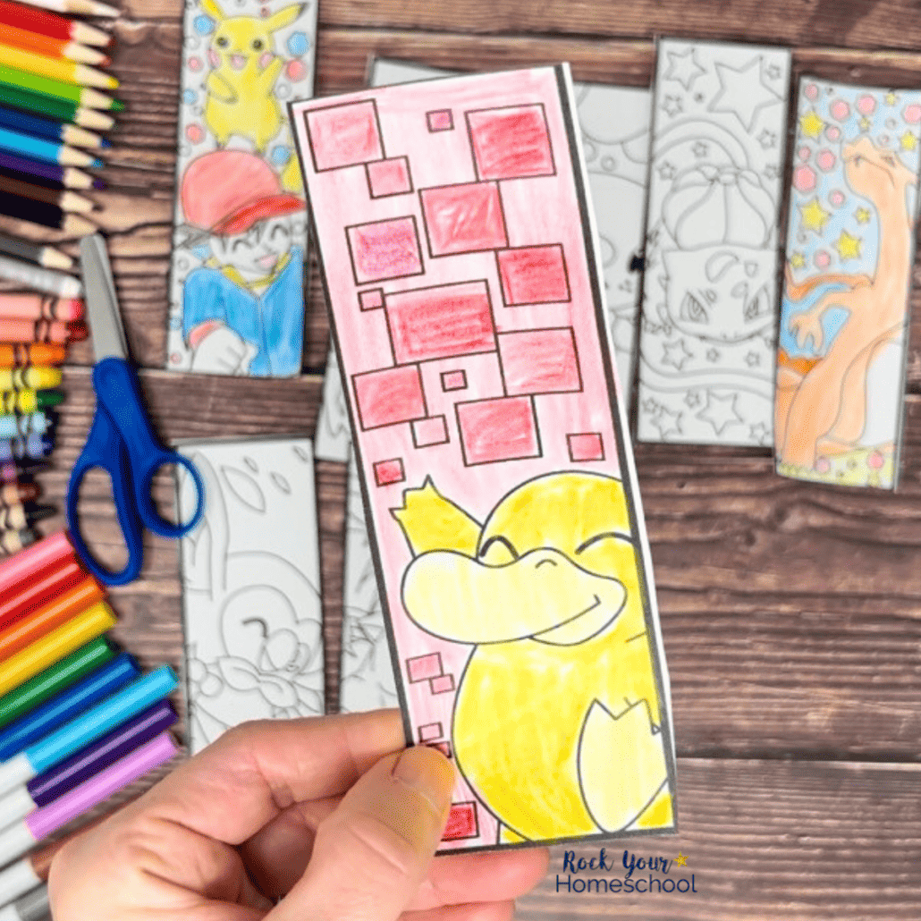 Pokemon Bookmarks to Color for Easy Fun with Kids (Free)- Rock Your ...