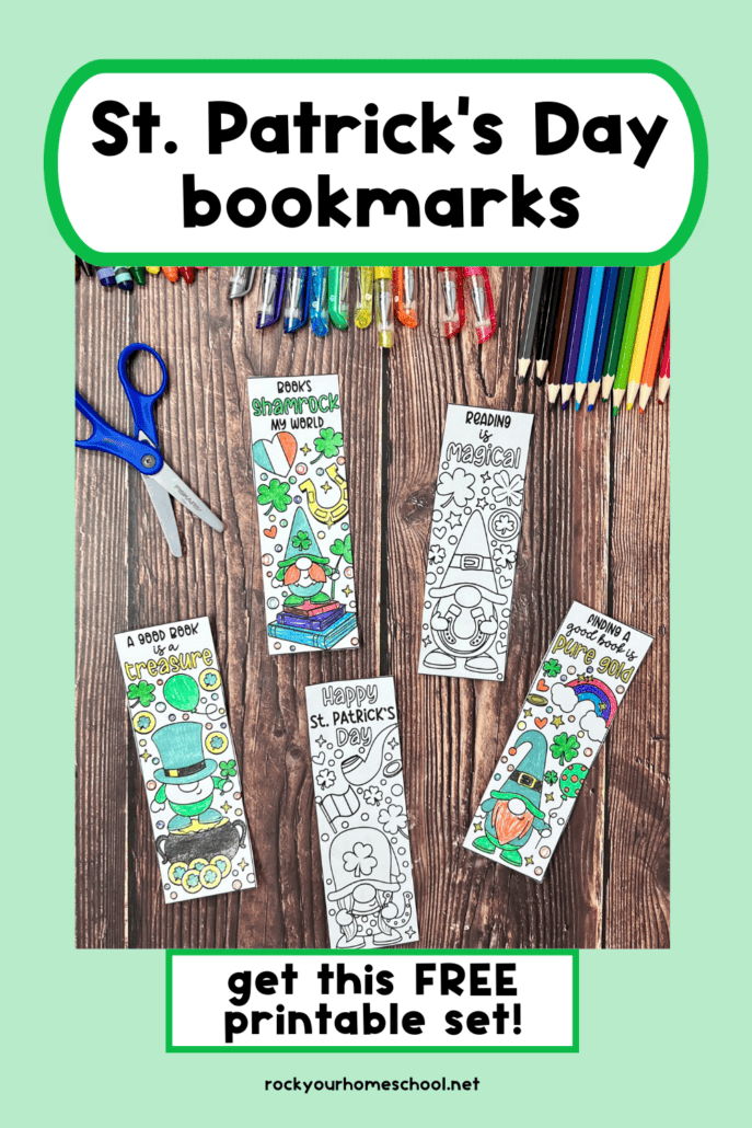 St. Patrick's Day Bookmarks to Color for Easy Holiday Fun (Free)