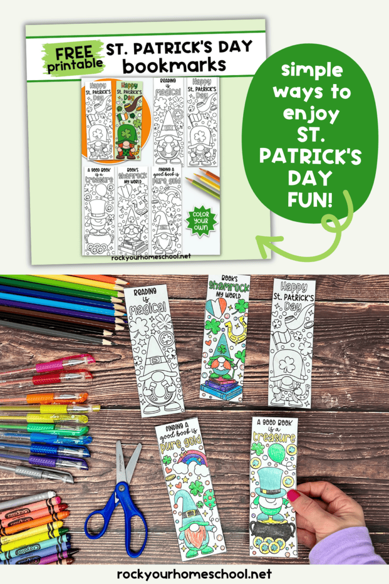 St. Patrick's Day Bookmarks to Color for Easy Holiday Fun (Free)