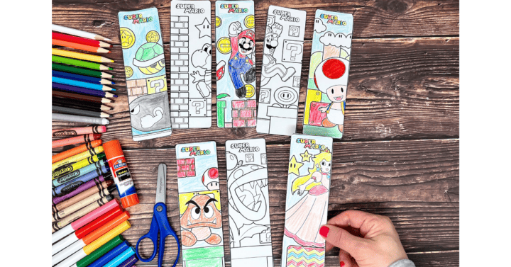 Super Mario Bookmarks for Easy Coloring Fun & More (8 Free)- Rock Your ...