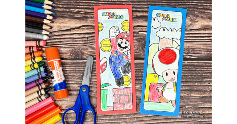 Super Mario Bookmarks for Easy Coloring Fun & More (8 Free)- Rock Your ...
