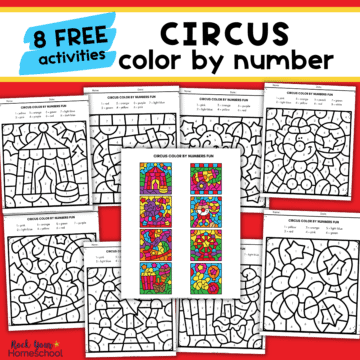 Circus Color by Number Activities Your Kids Will Love (Free)