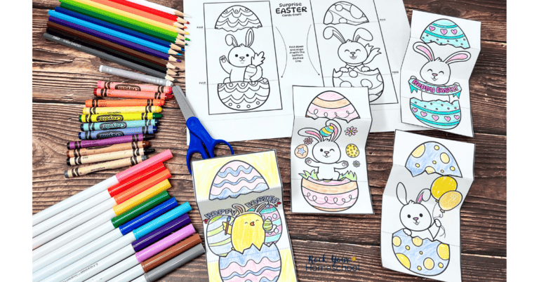 Easter Egg Cards for DIY Coloring Fun for Kids (12 Free)