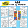 Art Color By Number Pages For Fun Activities (6 Free)- Rock Your Homeschool