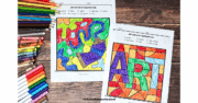 Art Color By Number Pages For Fun Activities (6 Free)- Rock Your Homeschool