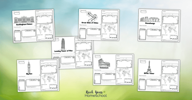 Free Famous Landmarks Printable Worksheets for Geography Fun