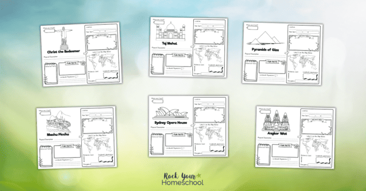 Free Famous Landmarks Printable Worksheets for Geography Fun
