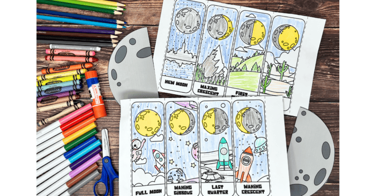 Moon Phases Foldable for a Fun Science Activity (Free)- Rock Your ...