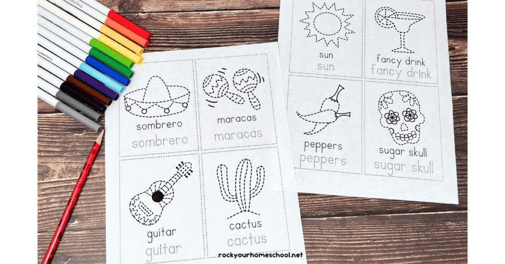 Cinco de Mayo Tracing Activities for Holiday Fun (2 Free Pages)