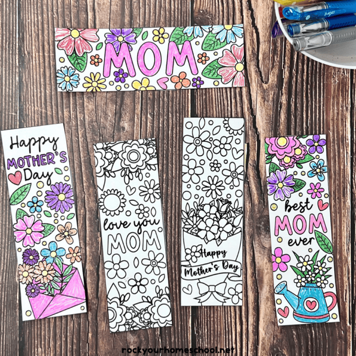 Mother's Day Bookmarks to Color: Fun Ideas for This Free Set- Rock Your ...