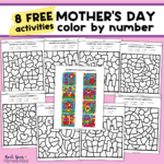 8 Free Mother's Day Color by Number Pages for Delightful Fun - Rock ...
