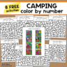 Camping Color by Number Printables for Kids (8 Free)- Rock Your Homeschool