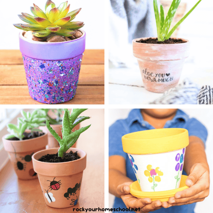 Flower Pot Painting Ideas That Your Kids Will Love- Rock Your Homeschool