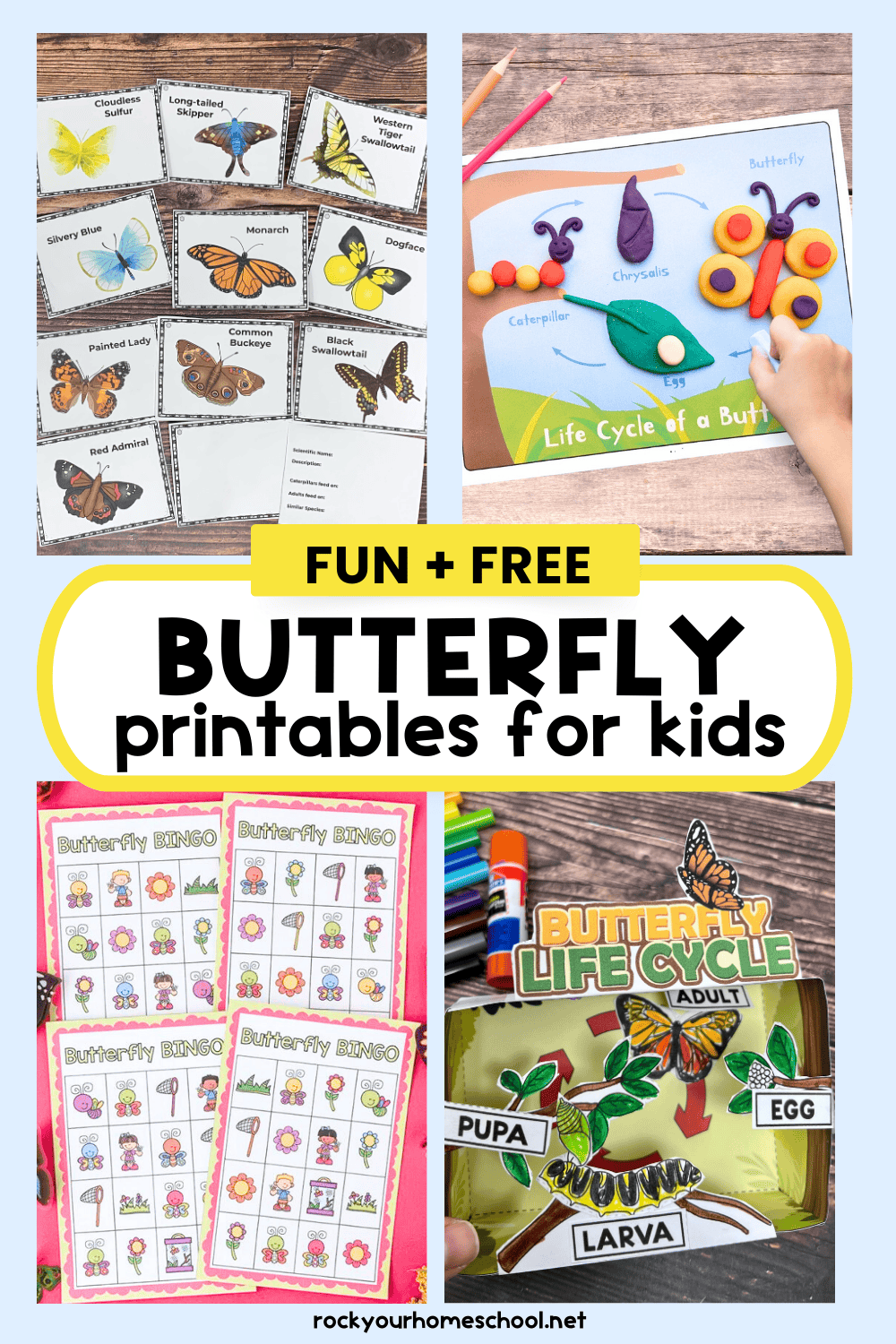 Free Butterfly Printables for Creative Learning Fun and More - Rock ...